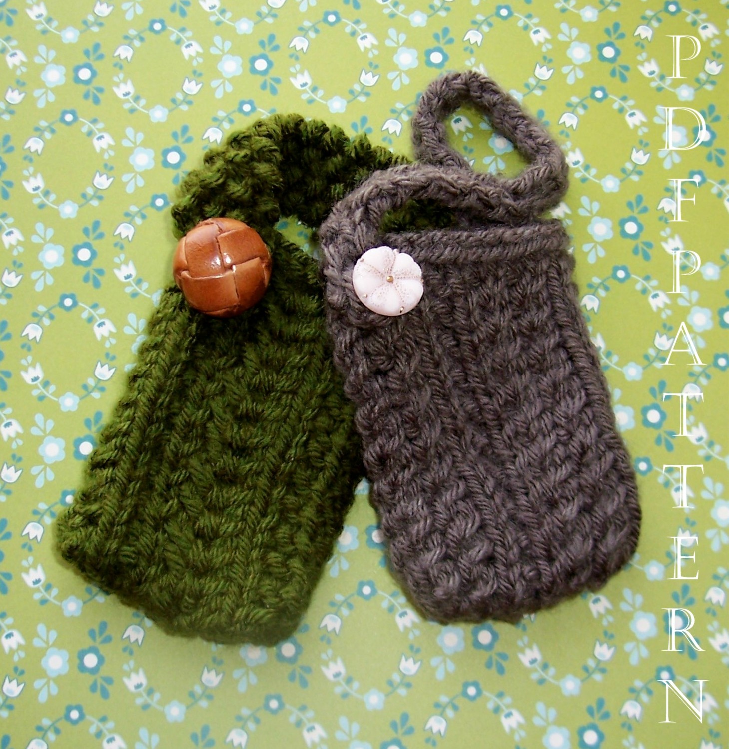 Mini Pouch Instant Download Pdf Knitting Pattern on Luulla
